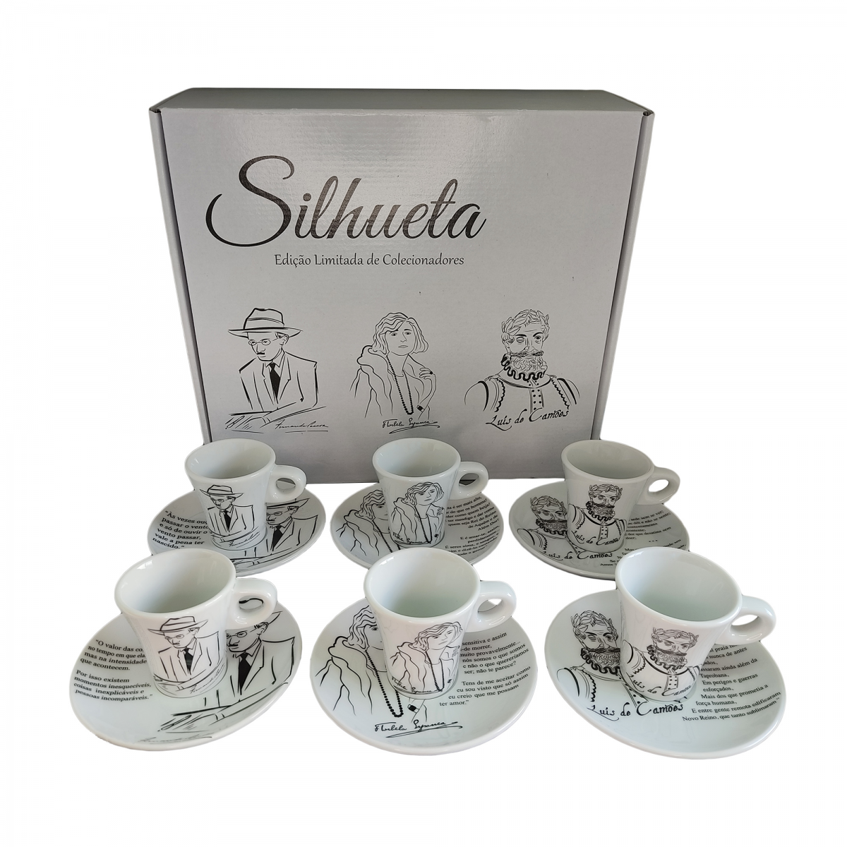 Caixa Gift Poetas Edicao Colecionadores - Linha Silhueta - 336865Branco ...